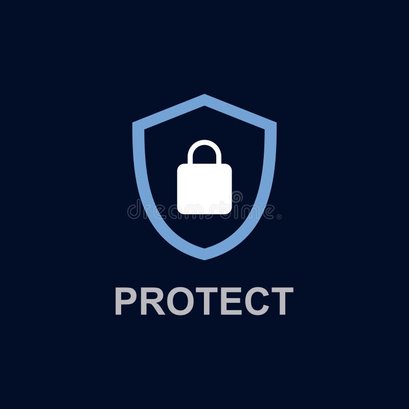 Protect Logo Vector Template Design Illustration Stock Vector ...