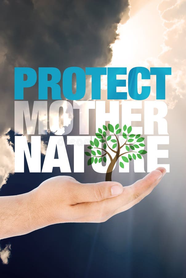 Protect mother nature stock image. Image of hold, earth - 51279259