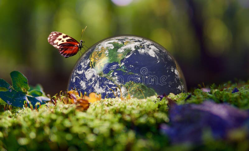 Protect Our Green Earth Concept with Shielded Planet Surrounded by ...