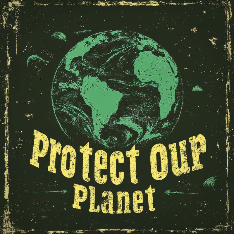 Protect Our Planet with this Minimalist Poster Design Featuring Earth ...