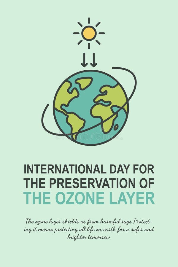 Protect the Ozone Save Our Tomorrow Stock Vector - Illustration of ...