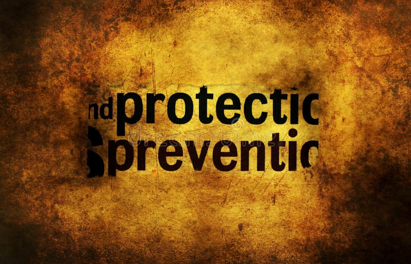 Protect Prevent Concept Grunge Concept Stock Image - Image of prevent ...