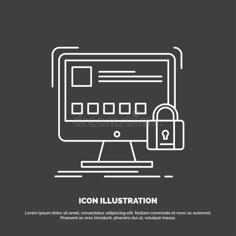 Protect, Protection, Lock, Safety, Secure Icon. Line Vector Symbol for ...