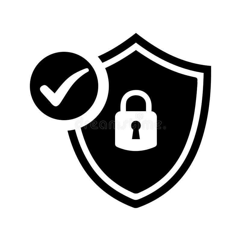 Protect, Safety, Secure Icon. Black Vector Sketch Stock Illustration ...
