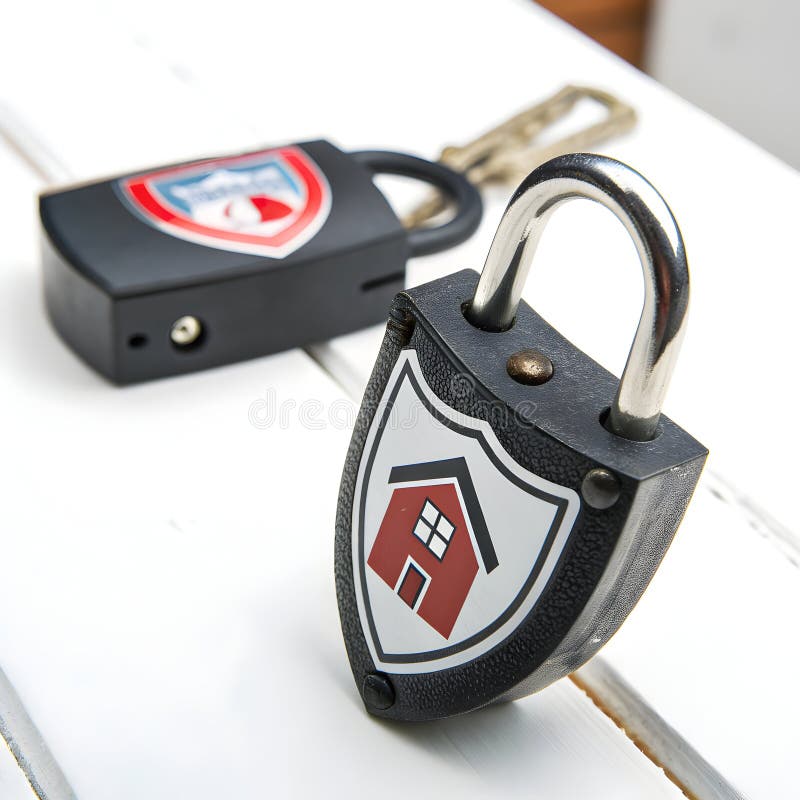 Protect Safety Secure Isolated on White Background Stock Illustration ...