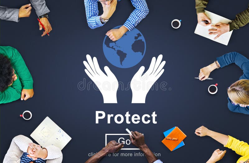 Protect Saving Security Safety Prevention Protection Concept Stock ...