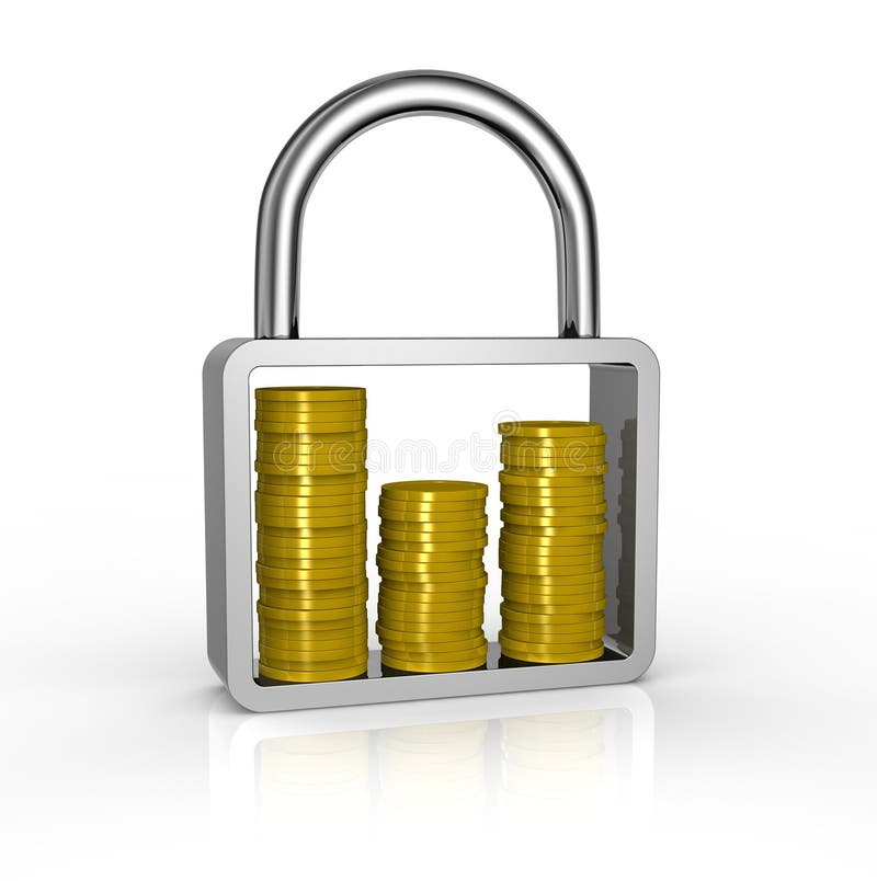 Protect savings concept stock illustration. Illustration of fund - 22032985