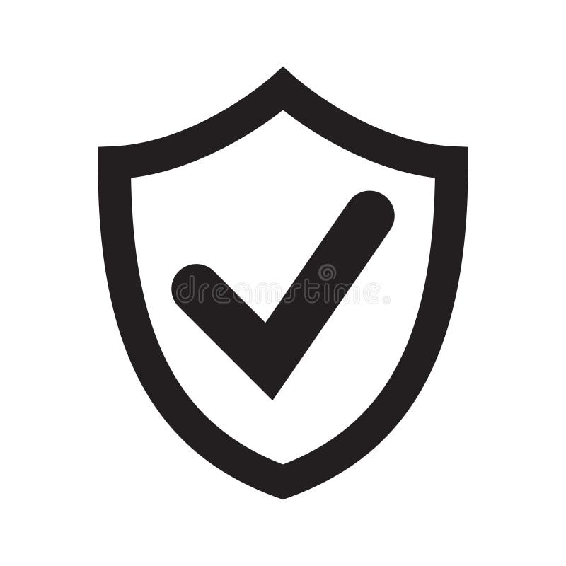 Protect Shield Flat Icon . Encrypted Symbol Icon Stock Illustration ... Protect Shield Flat Icon . Encrypted Symbol Icon Stock Illustration ...