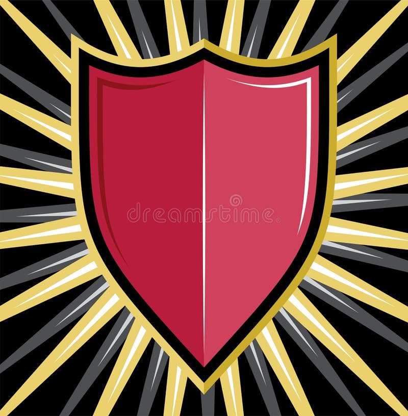 Protect shield stock illustration. Illustration of chrome - 58651019