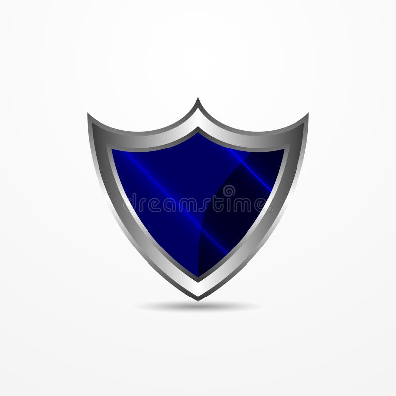 Protect shield vector stock vector. Illustration of chrome - 74979089
