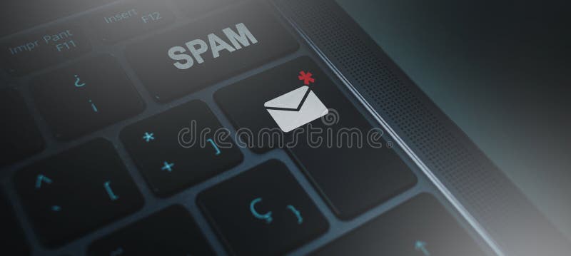 Protect Spam Mail from Internet Cyber Security. Stock Image - Image of ...