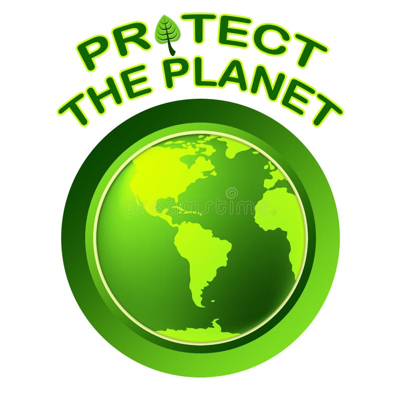 Protect World Indicates Planet Worldwide and Globalization Stock ...