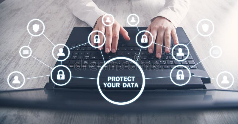 Protect Your Data. Concept of Cyber Security Stock Photo - Image of ... Protect Your Data. Concept of Cyber Security Stock Photo - Image of ...