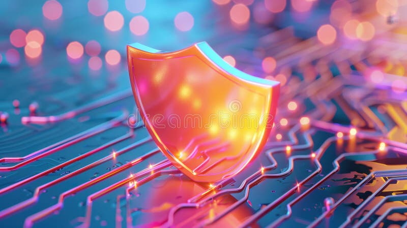 Protect Your Data With A Digital Glowing Shield That Ensures Personal