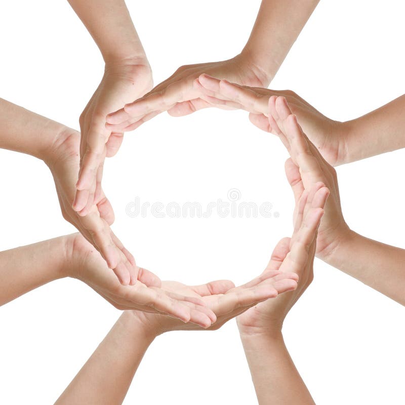 Conceptual Symbol of Multiracial Human Hands Stock Image - Image of ...
