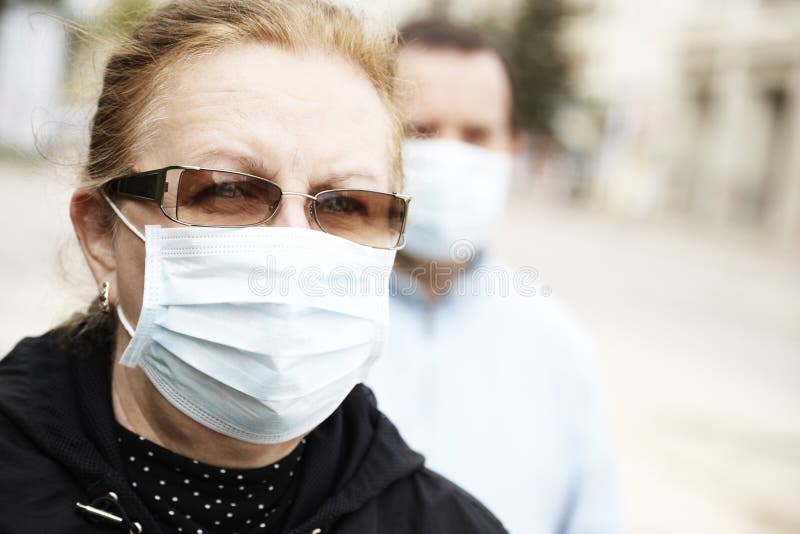 Protect Yourself (flu Protection) Stock Image - Image of woman, urban ...