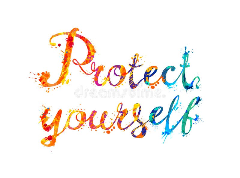 Protect Yourself. Words of Triangular Letters Stock Vector ...