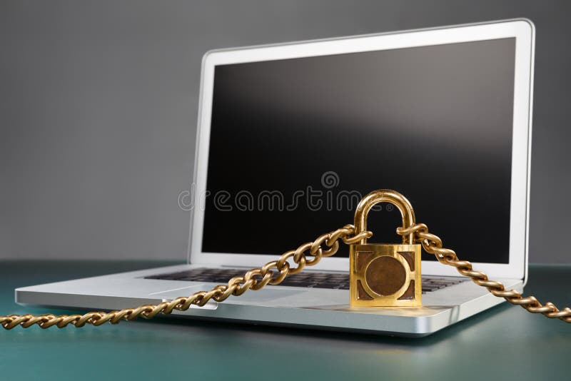 Protected computer stock image. Image of idea, keyboard - 21142927