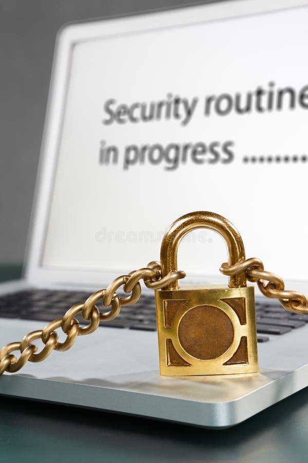 Protected computer stock image. Image of idea, keyboard - 21142927