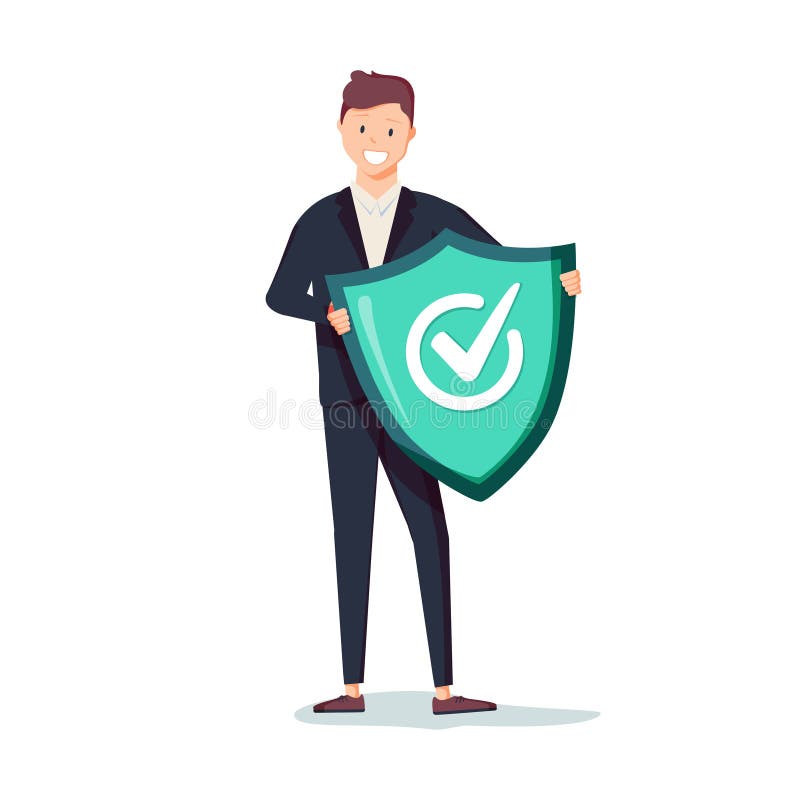 Defender with Shield and Sword - Reflects Attack Stock Illustration ... Defender with Shield and Sword - Reflects Attack Stock Illustration ...