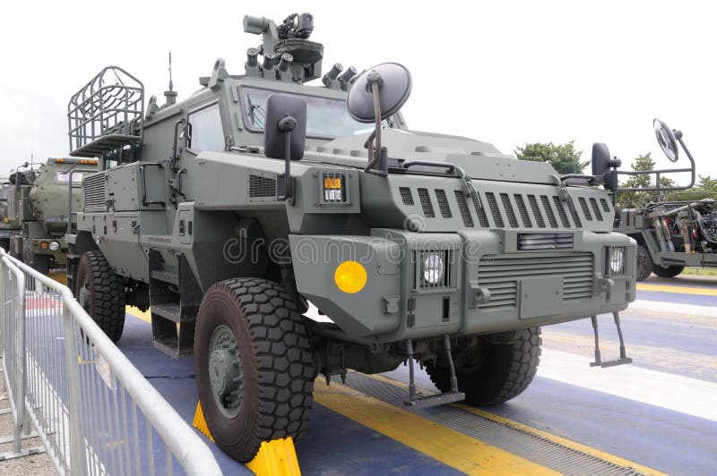 Protected Combat Support Vehicle Stock Photo - Image of clearance ...