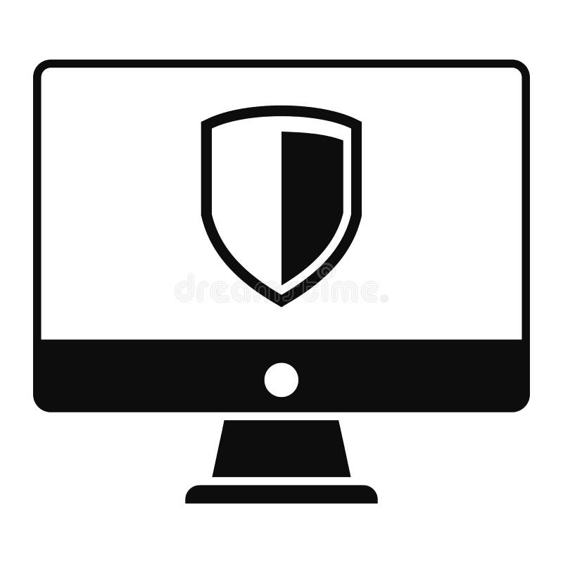 Protected computer icons stock vector. Illustration of encrypted - 51532168