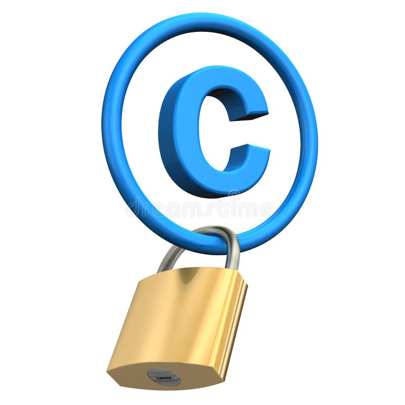 Sign of copyright stock illustration. Illustration of isolated - 3007661