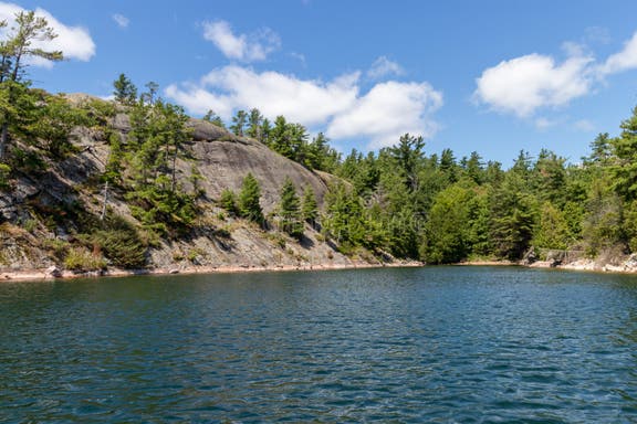 Protected Cove at the Benjamin Islands Stock Image - Image of outdoors ...