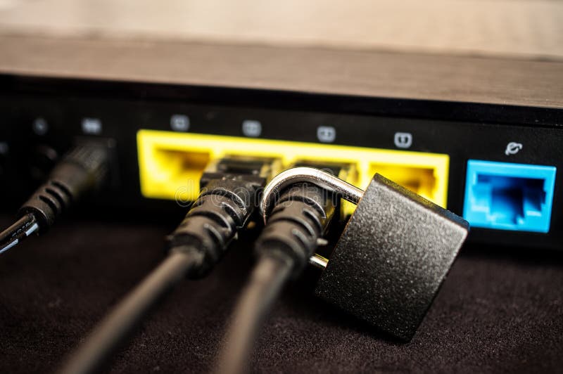 Protected Entrance Internet Network Stock Image - Image of technology ...