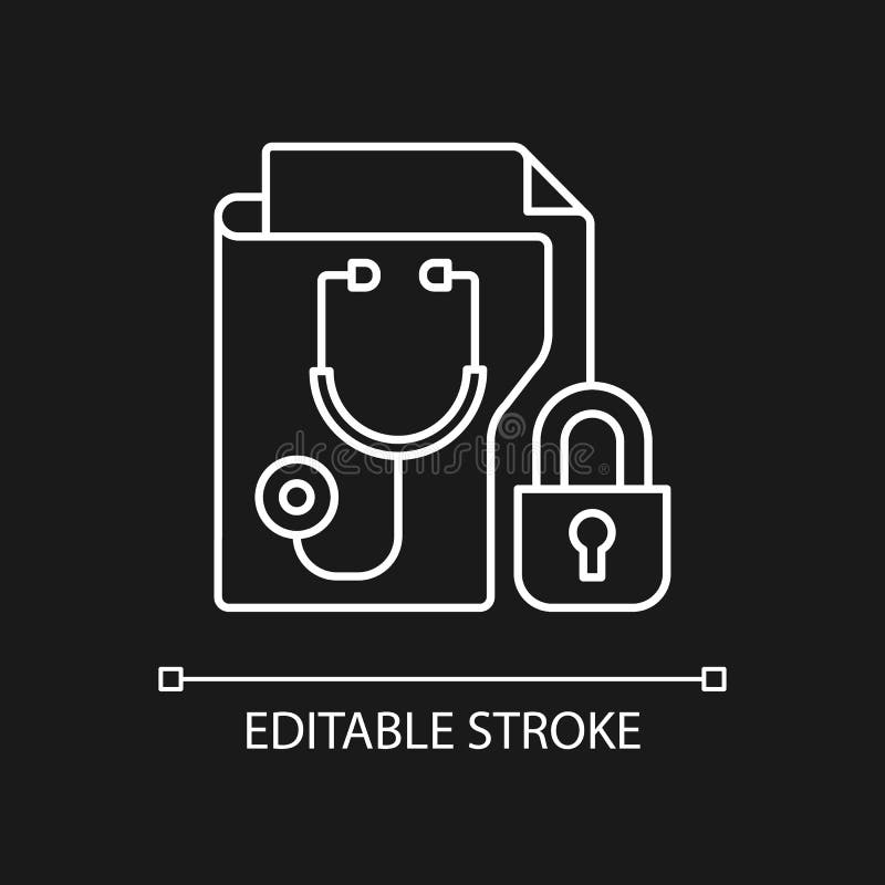 Protected Health Information Concept Icon Stock Vector - Illustration ...