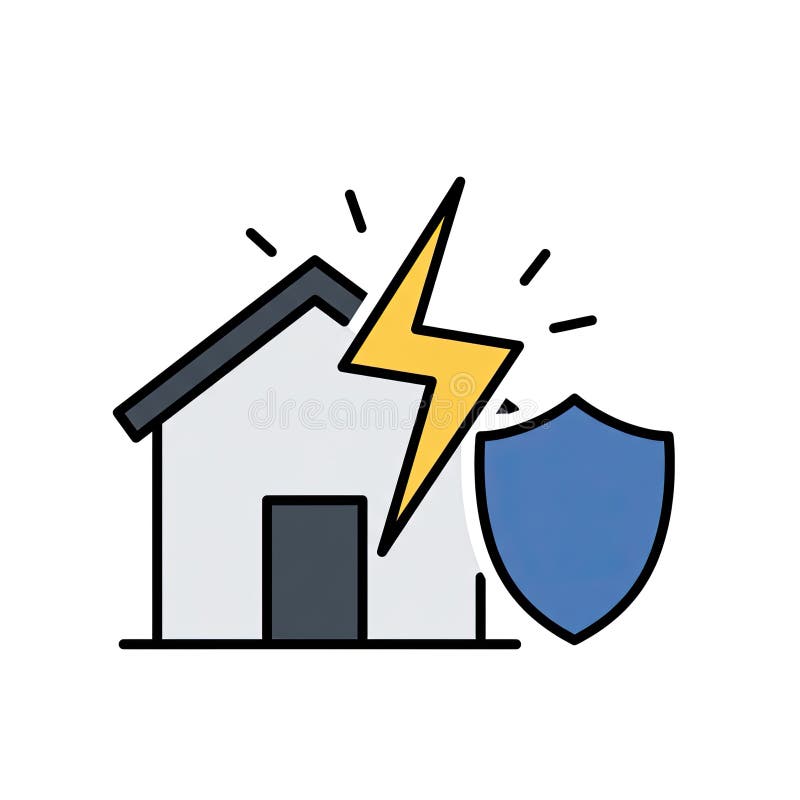 Protected House Icon: Robust Home Insurance and Disaster Defense ...