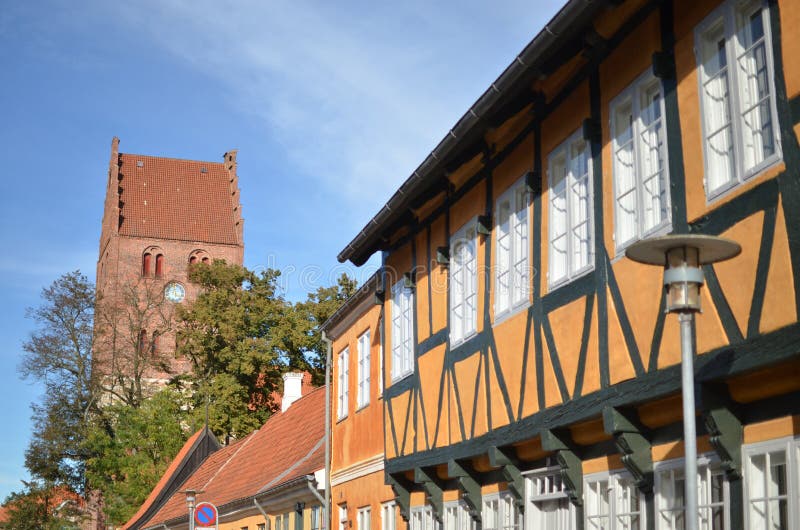 Protected Houses Koege in Denmark Stock Photo - Image of autumn, faith ...