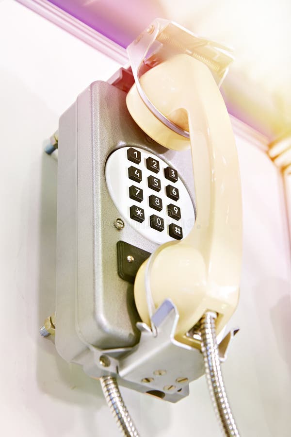 Protected Military and Industrial Telephone Stock Image - Image of ...