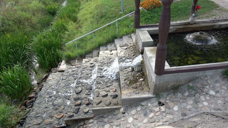 Protected Natural Source of Spring Water Stock Footage - Video of ...