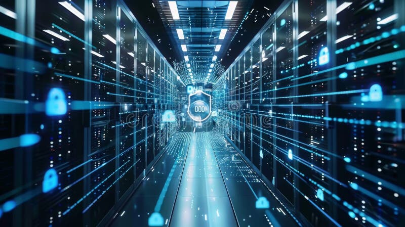 Protected by a Powerful Network Security System the Data Traveling ...