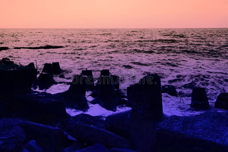 Low Waves on the Shore of a Beach High Quality Stock Image - Image of ...