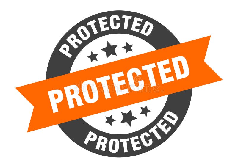 Protected Man with Sign stock illustration. Illustration of guidance ...