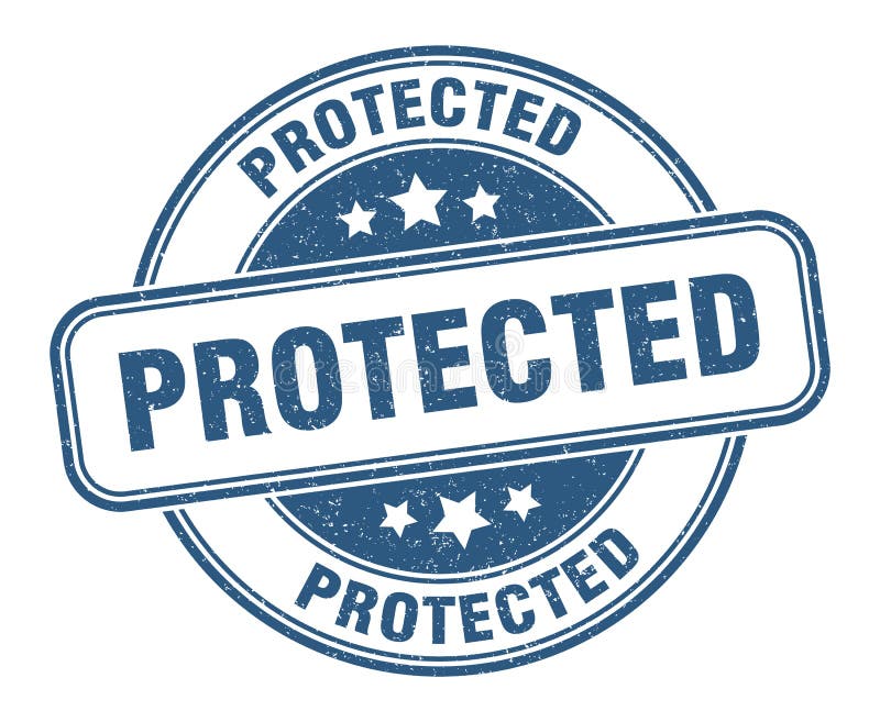 Protected Stamp. Protected Round Grunge Sign Stock Vector ...