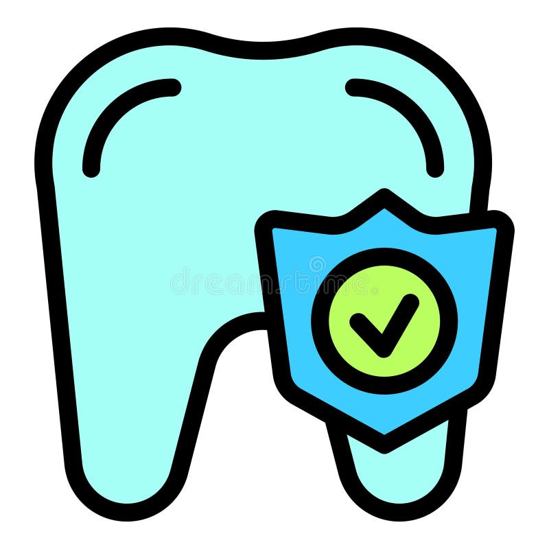 Protected Tooth with Shield Showing Dental Insurance Coverage Stock ...