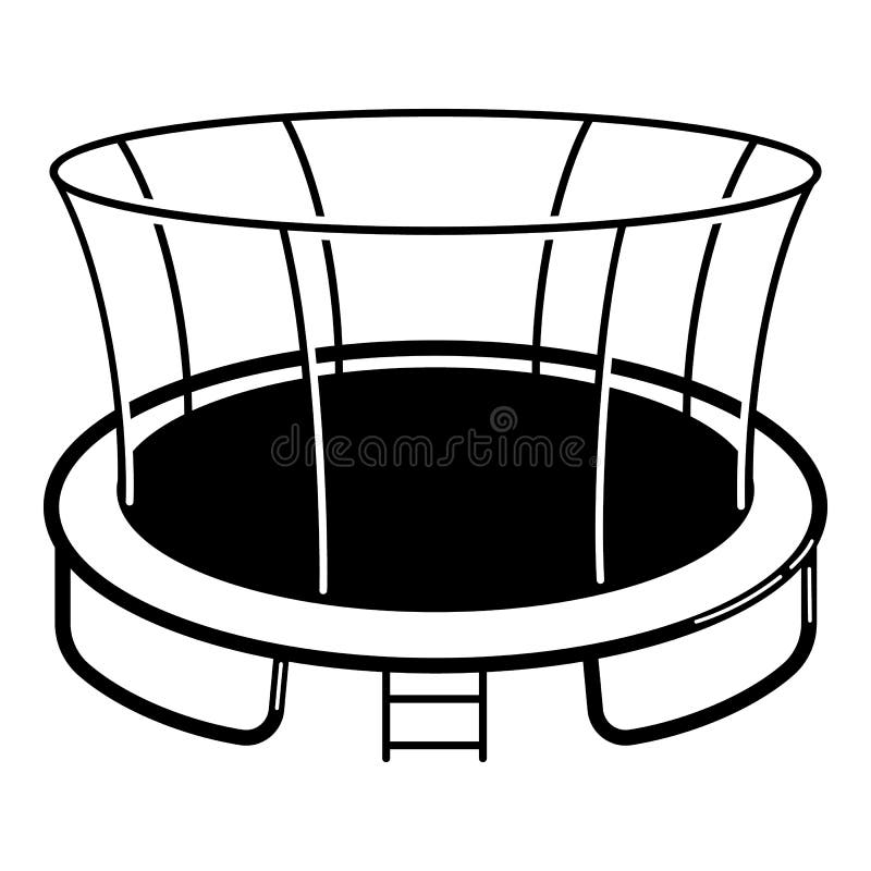 Kid Trampoline Icon Outline Vector. Water Park Stock Vector ...