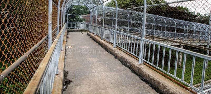 Enclosed walkway stock photo. Image of cross, trees, danger - 37165982
