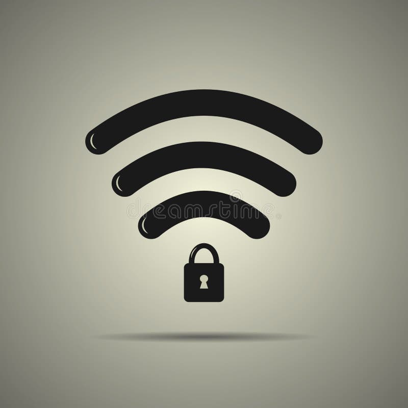 Protected Wi Fi Icon Stock Illustrations – 152 Protected Wi Fi Icon ...