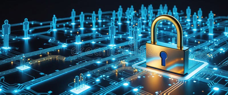 Protecting Data and Maintaining Privacy with Security Concept - Padlock ...
