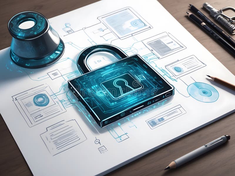 Protecting Privacy in the Digital World Stock Photo - Image of ...