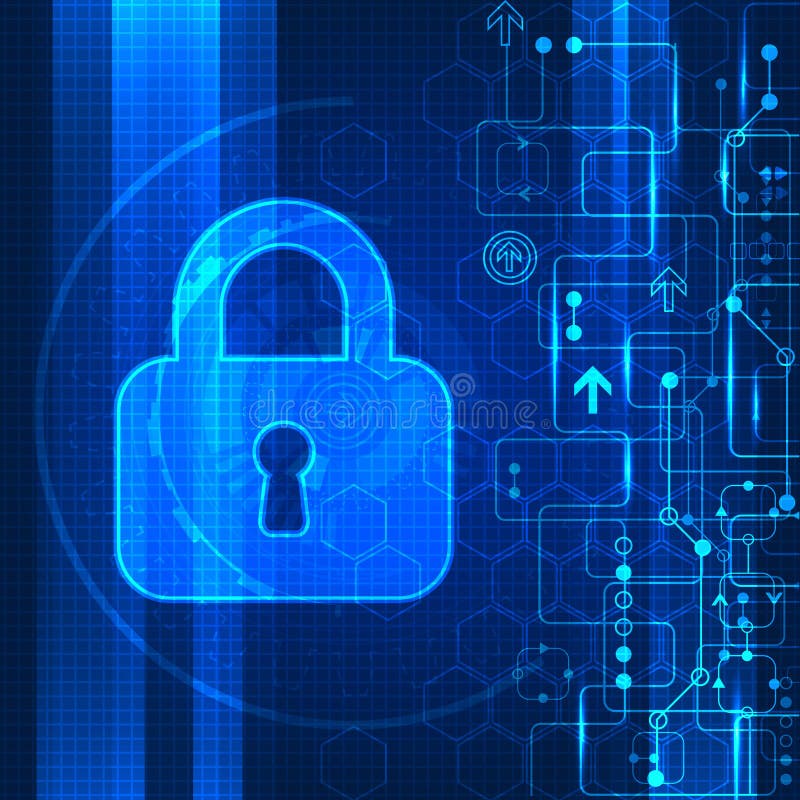 Protecting Digital Encoding Stock Vector Illustration Of Safe Protect 59705892