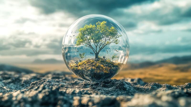 Protecting the Environment by Encasing Lush Green Nature in a Glass ...