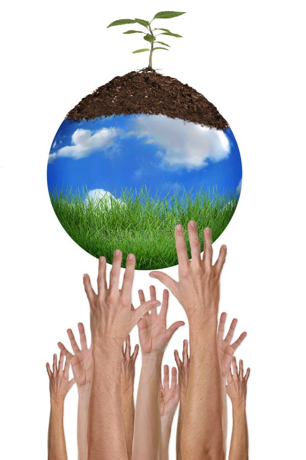 Protecting the Environment Together is Possible Stock Photo - Image of ...
