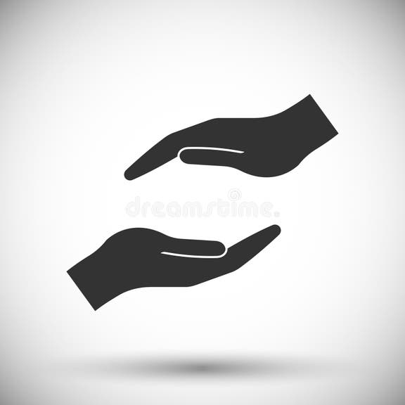 Protecting hands icon stock vector. Illustration of abstract - 91320047