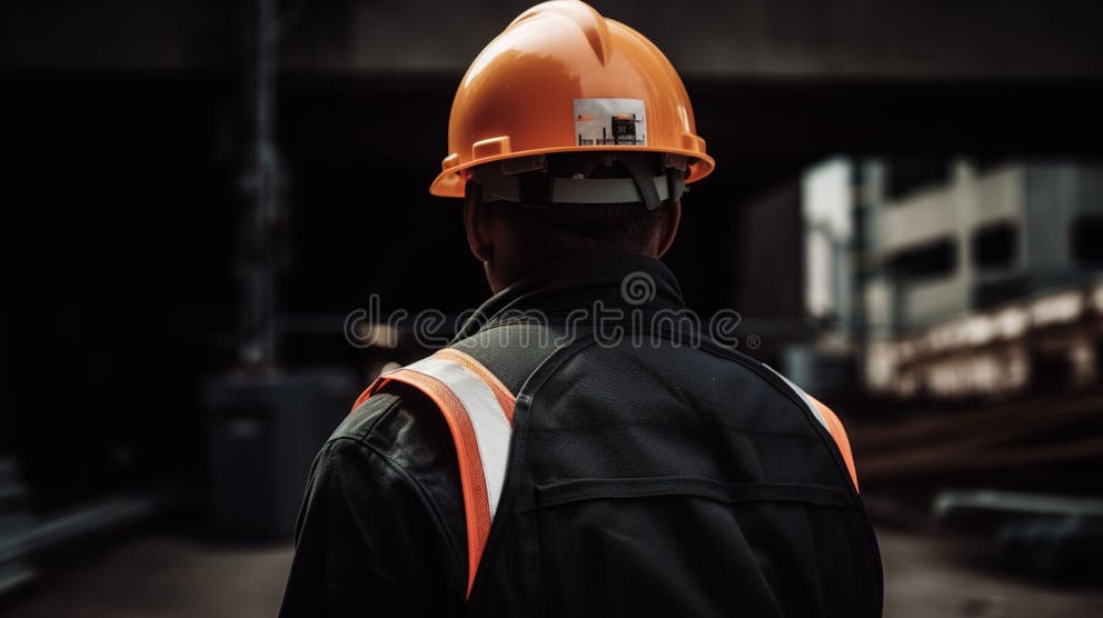 Protecting Our Workforce, Construction Worker with Safety Hat Stock ...