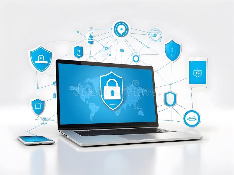 Protecting Privacy in the Digital World Stock Photo - Image of ...